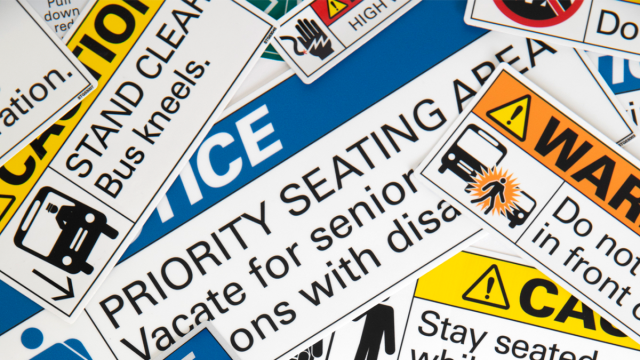 Safety Standard Decals | Seifert Transit Graphics