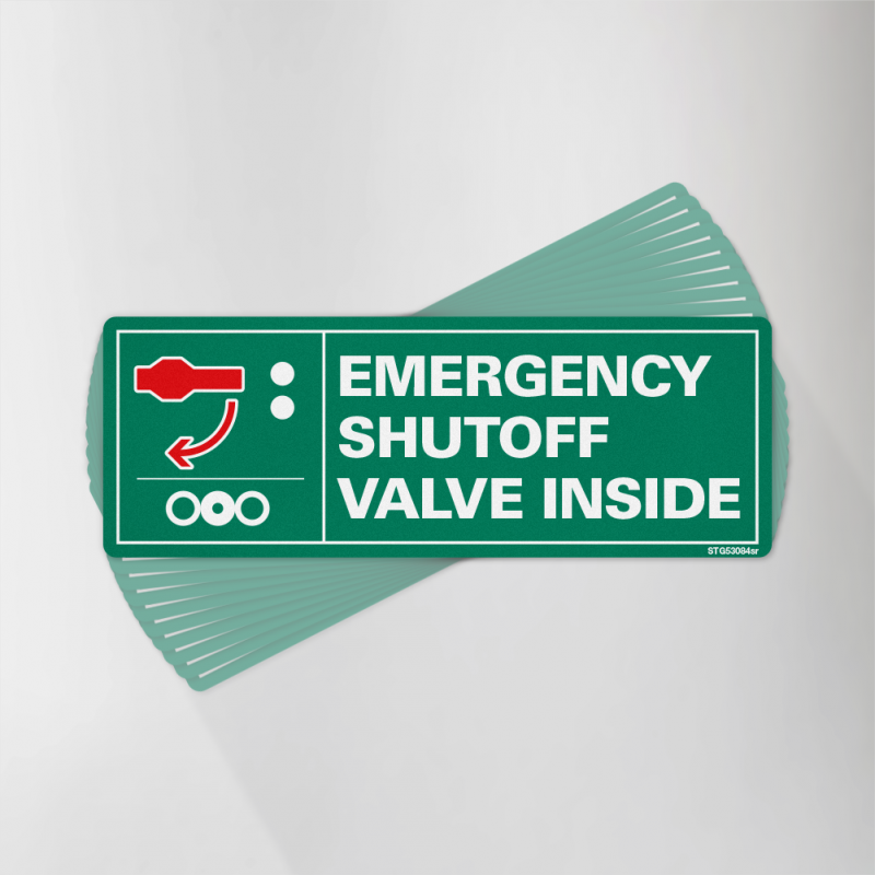 Emergency Shutoff Valve Decal Pack | Seifert Transit Graphics