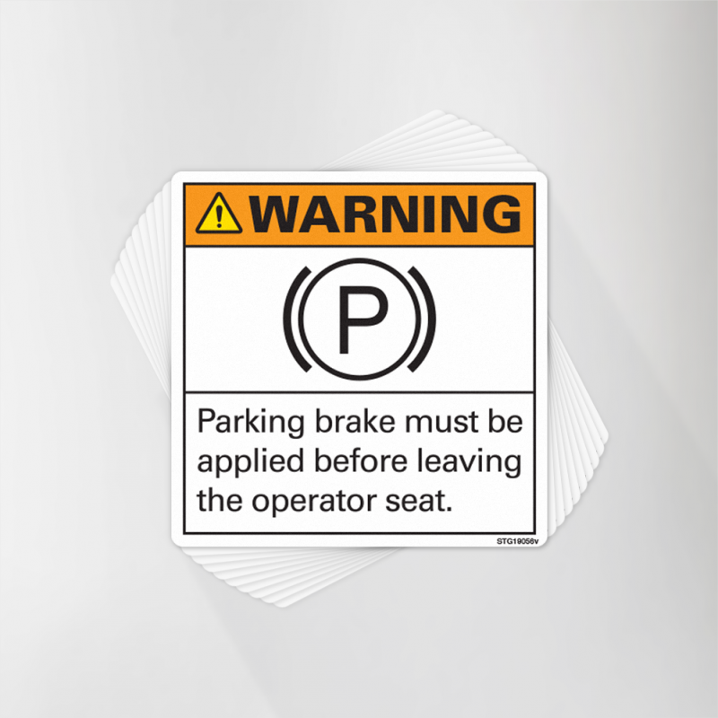 Parking Brake Decal Pack | Seifert Transit Graphics