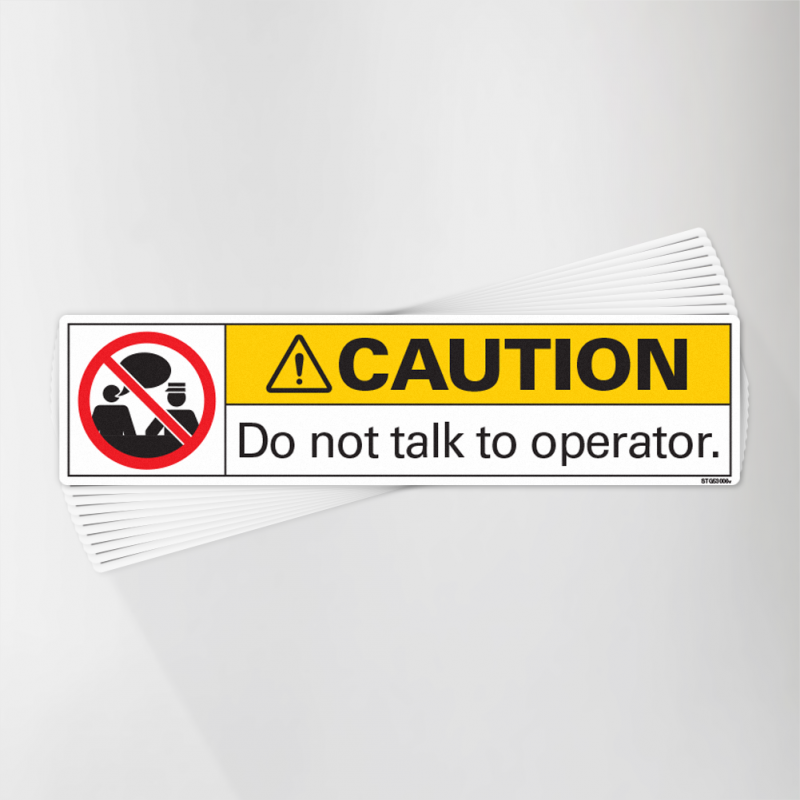 Do Not Talk To Operator Decal Pack | Seifert Transit Graphics