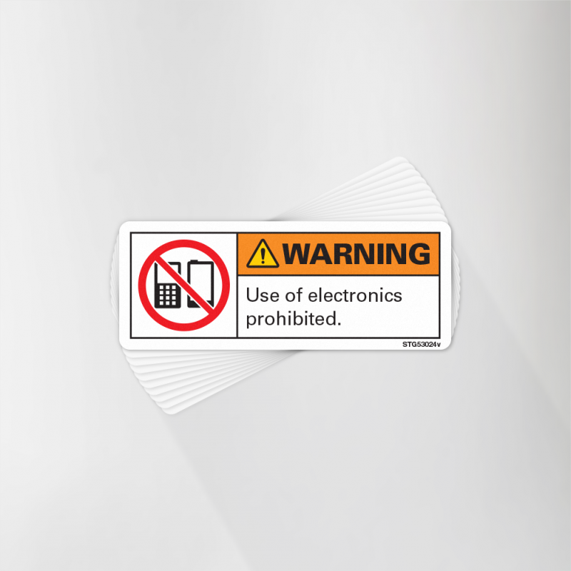 Use Of Electronics Is Prohibited Decal Pack | Seifert Transit Graphics